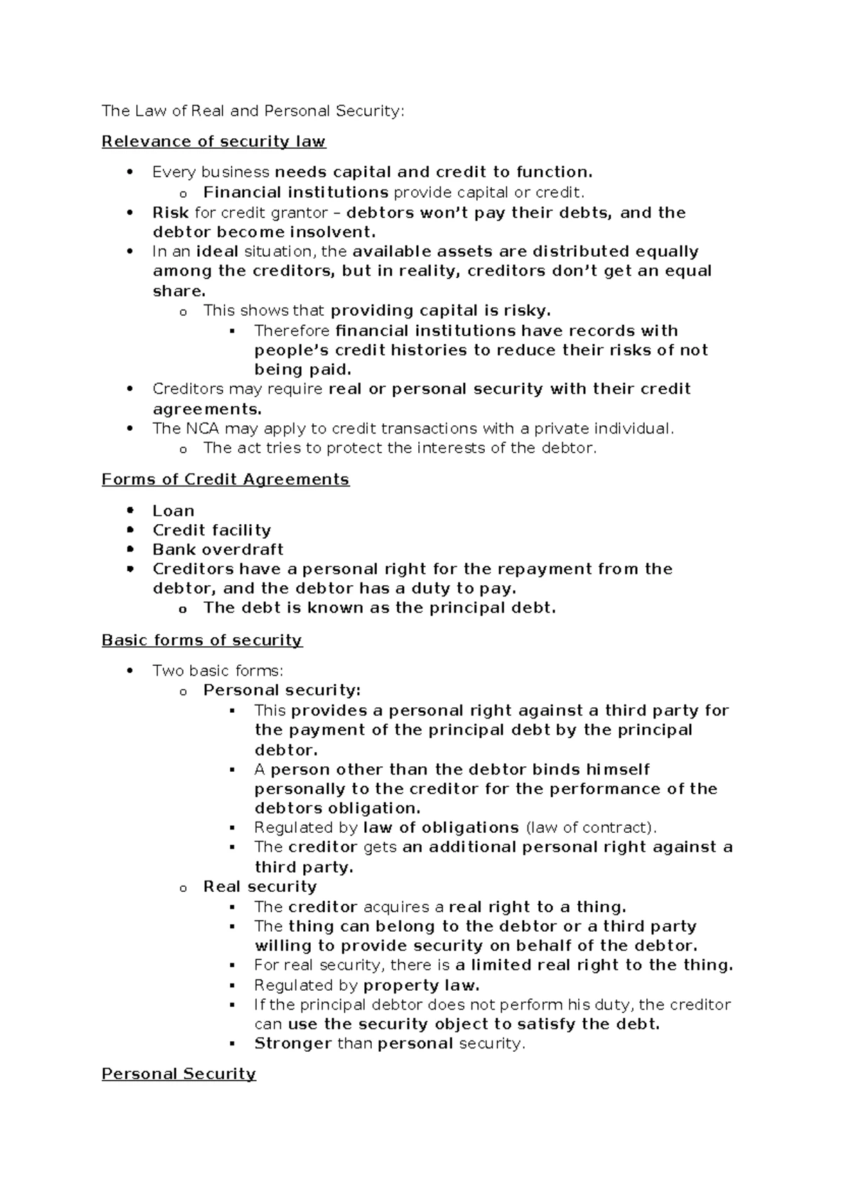 Law of Suretyship - Law of Suretyship Definition and nature of ...