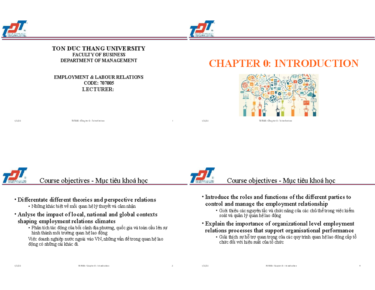 CHAPTER 0: INTRODUCTION TO EMPLOYMENT RELATIONS CODE: 707005 LECTURE ...
