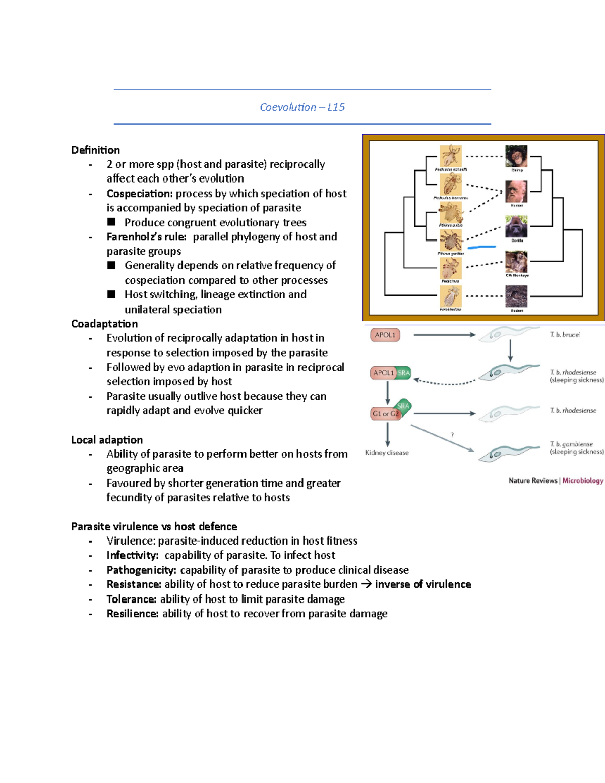 Coevolution L15 ...
