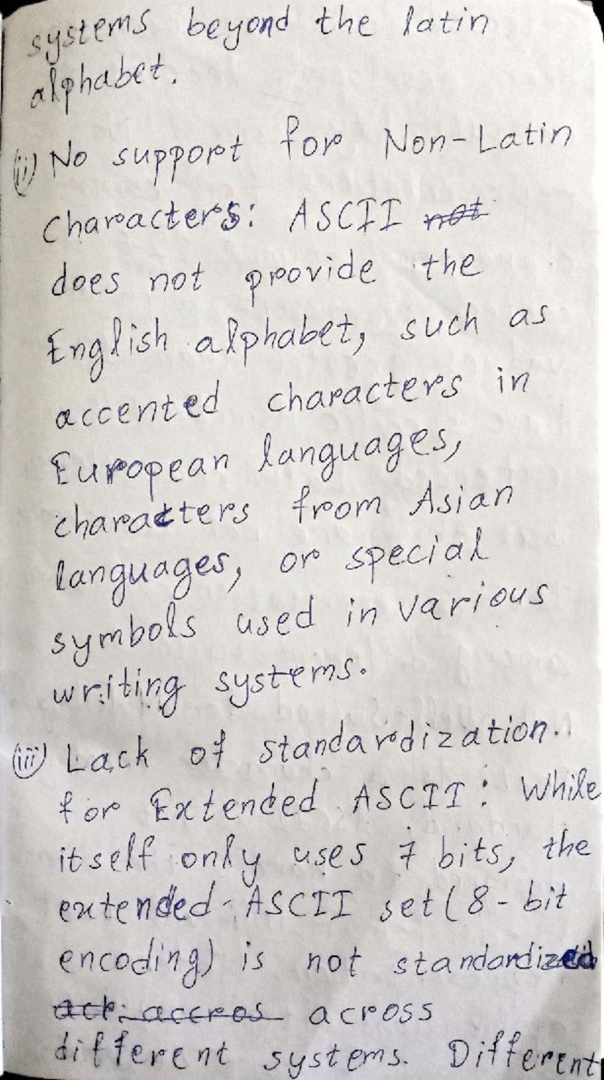 CA Unit-1: Limitations of ASCII and EBCDIC Encoding Systems - Studocu