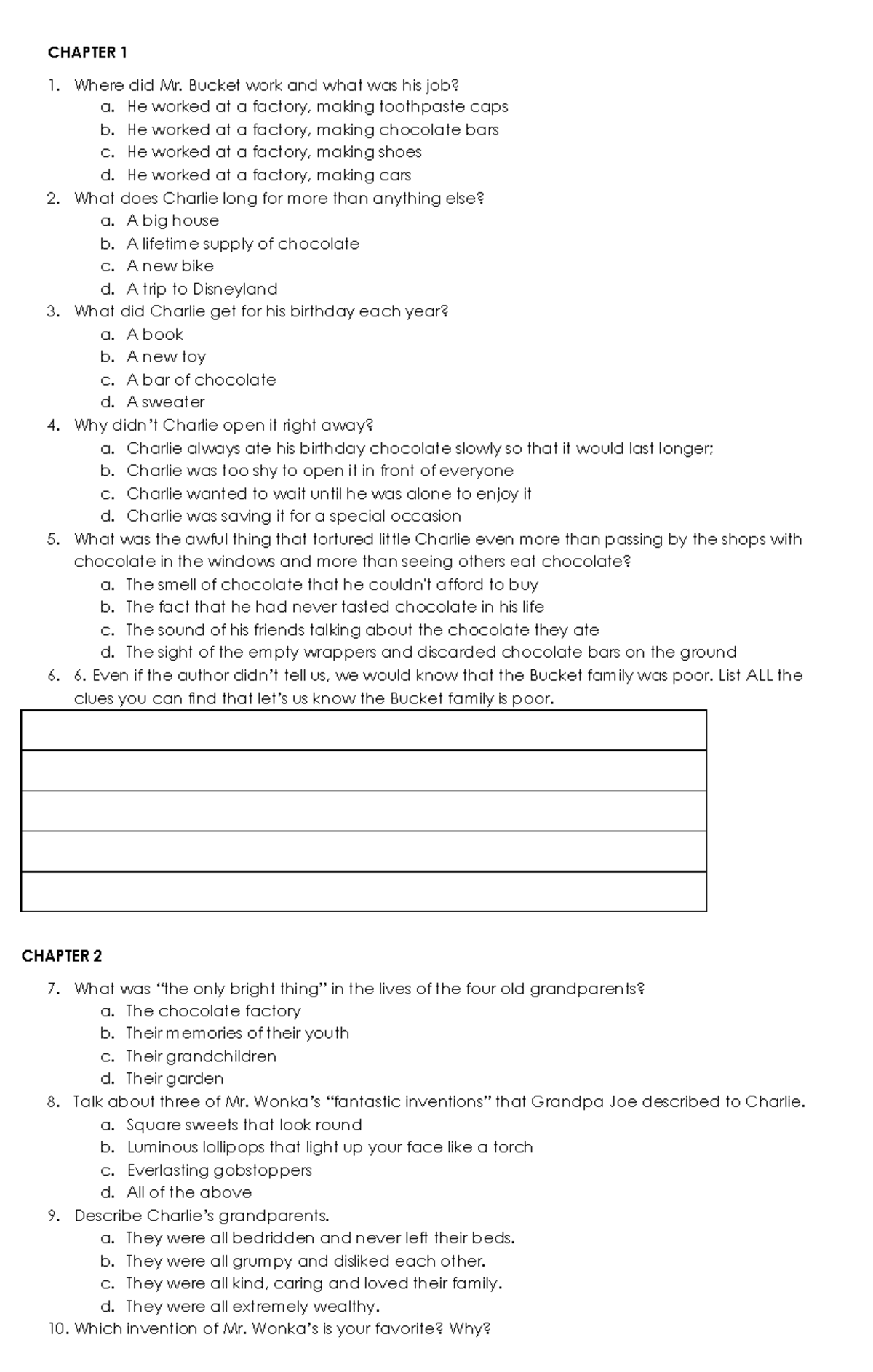 Chapter 1-6: Reading Comprehension Questions & Insights - Studocu