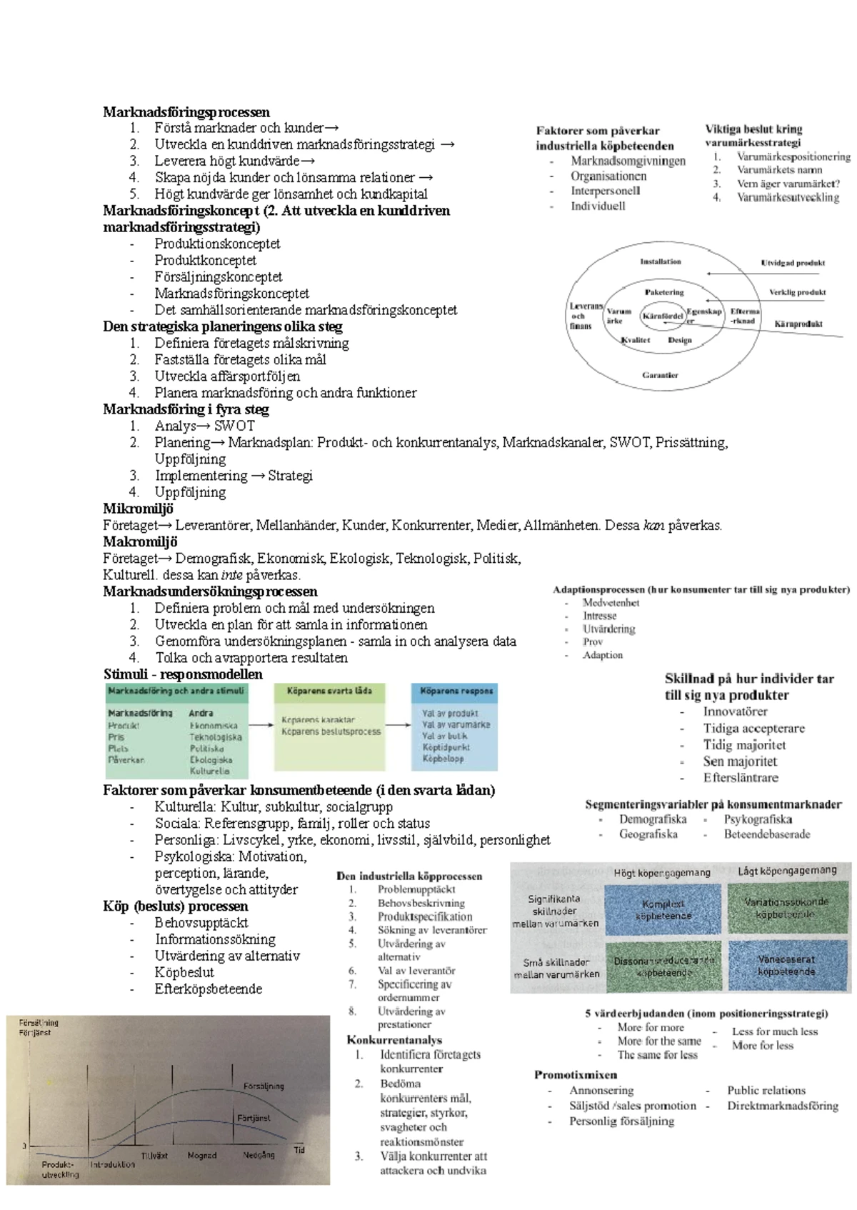Kap 8 - Sammanfattning av Segmentering, Differentiering och ...