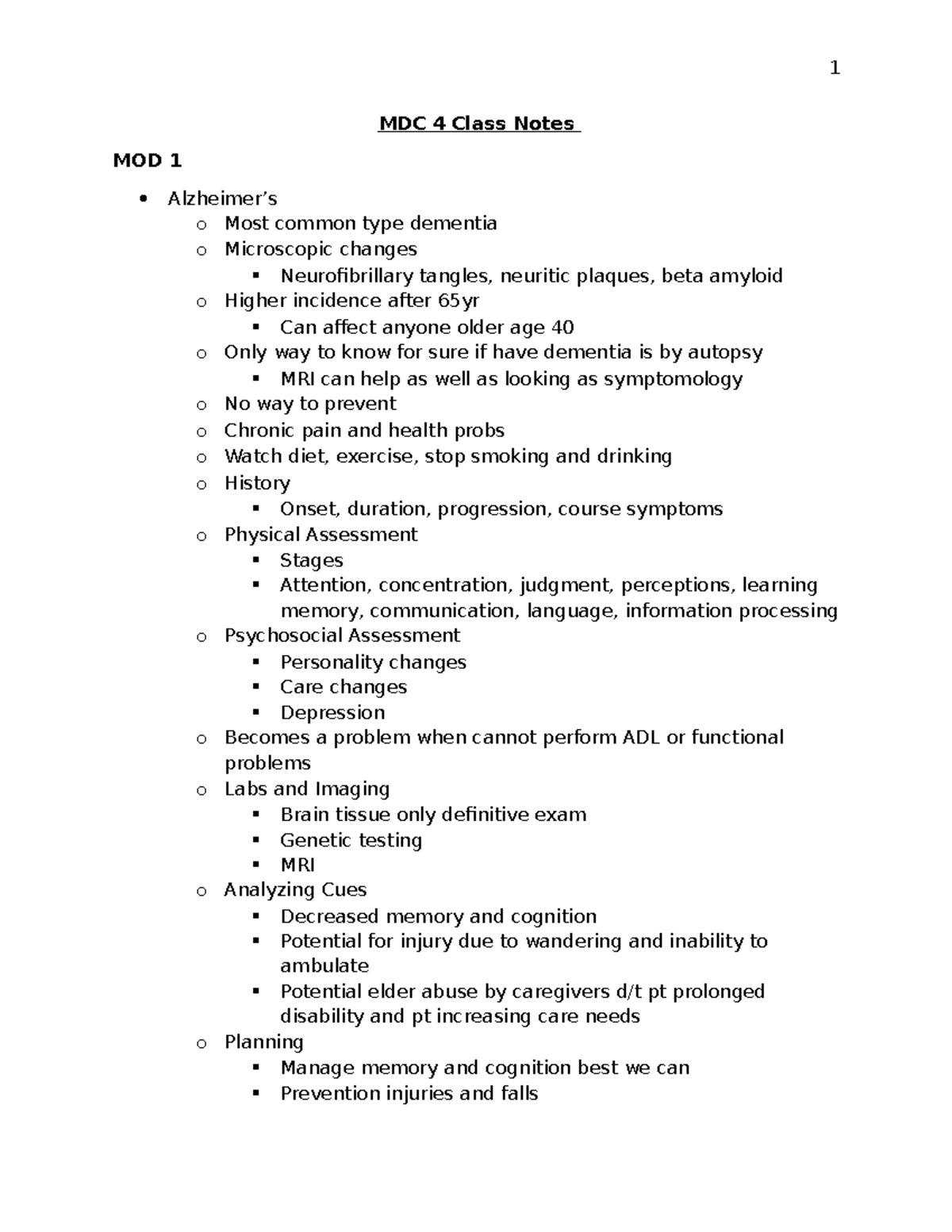 MDC 4 Class Notes - Comprehensive Final Exam Study Guide - Studocu