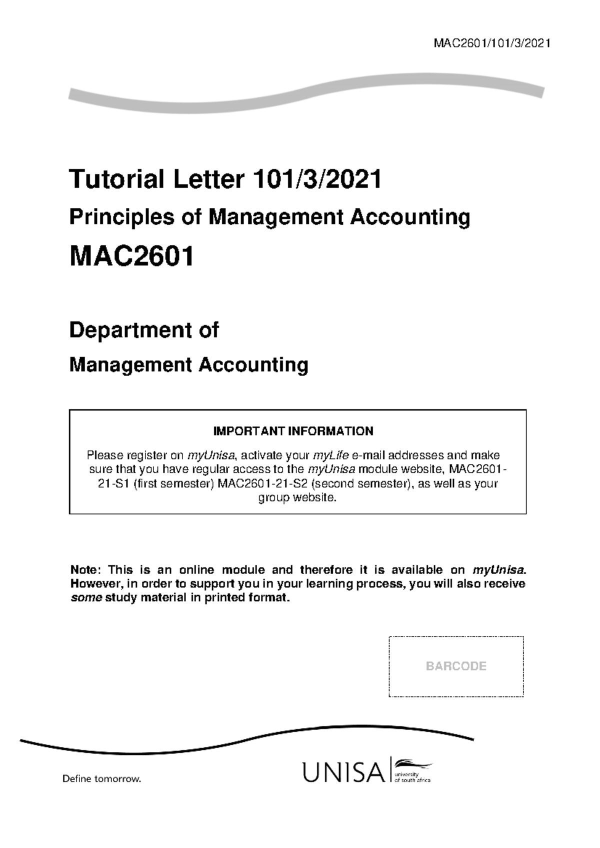 101 2021 3 TUTORIAL LETTER - Tutorial Letter 101/3/ Principles of ...