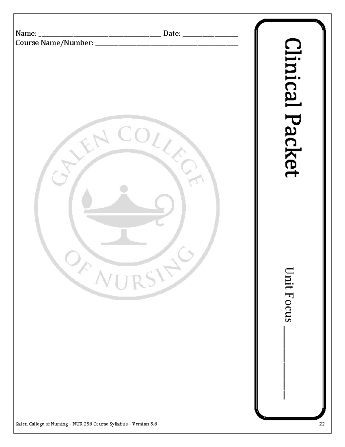 Mental Health Clinical Packet: Patient Assessment & Care Plan Guide ...