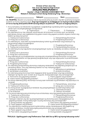Grade 9 Science Reviewer - 4th - Earth and Space 1. Earth's Resources o ...