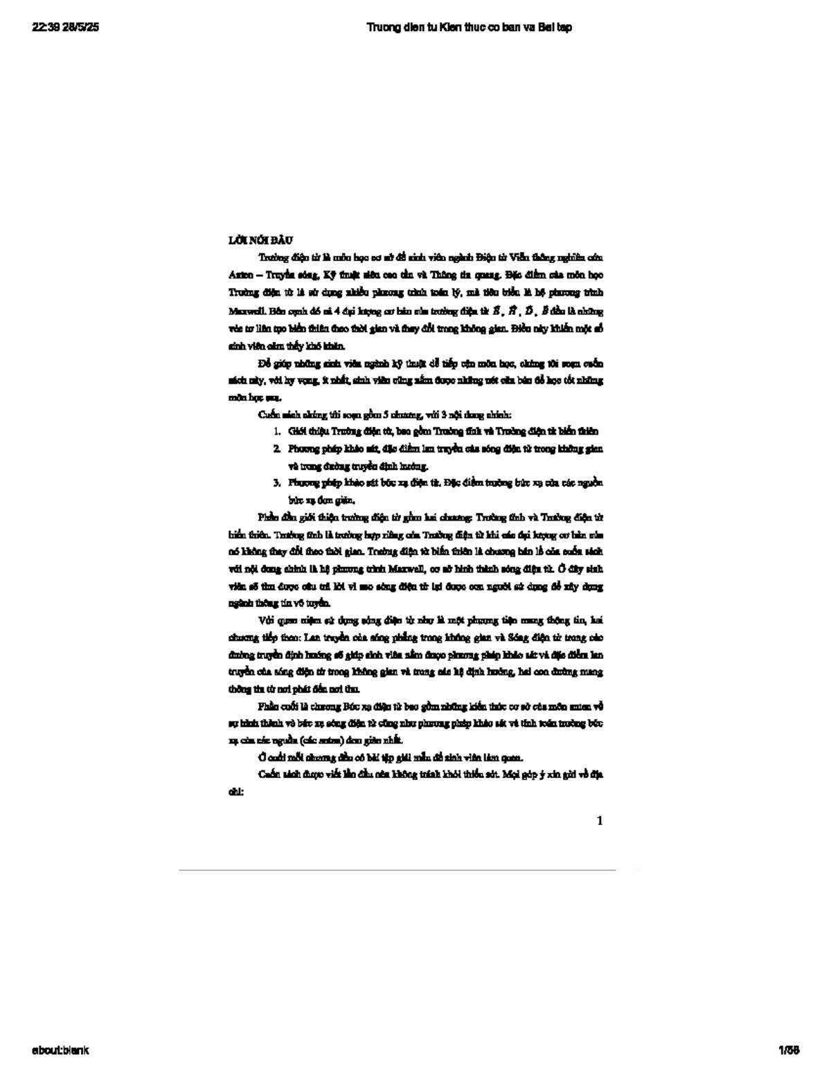 Truong dien tu: Kien thuc CO ban va Bai tap - Mon hoc Dien tu Vien ...