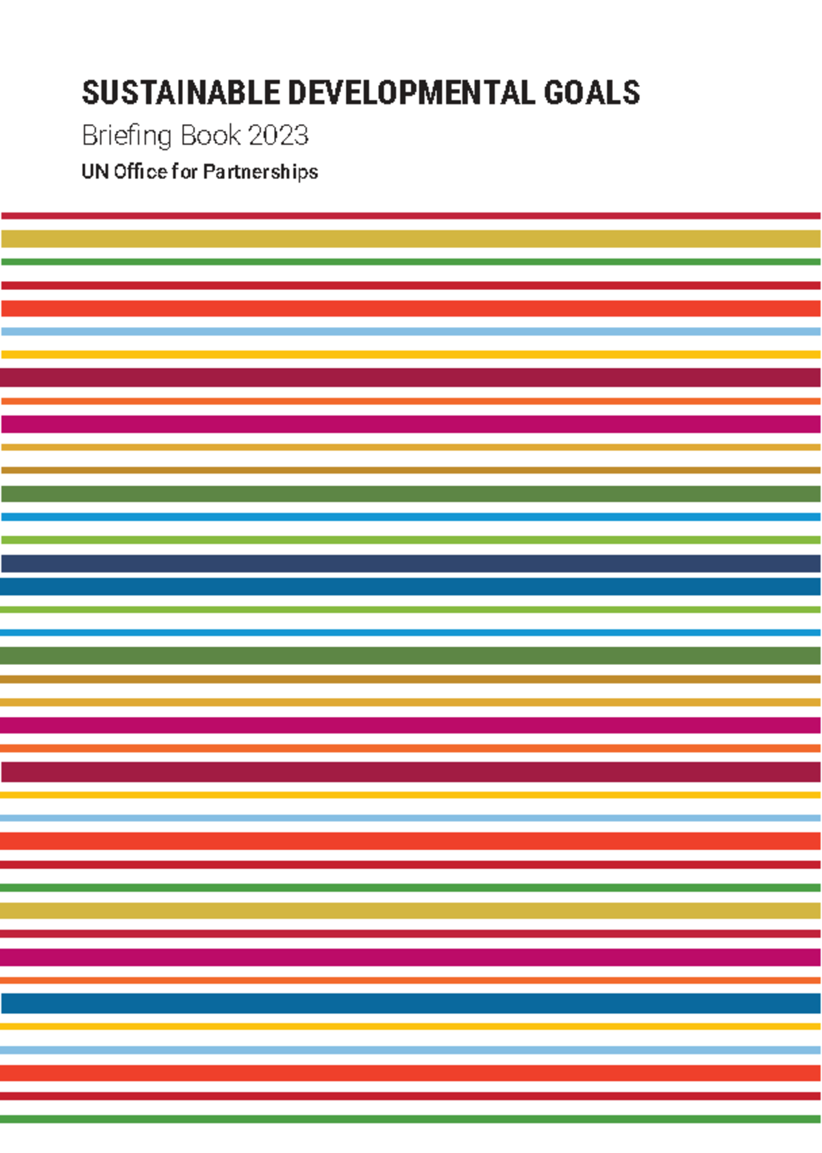 9.SDG Briefing Book 2023: A Comprehensive Overview of the Goals - Studocu