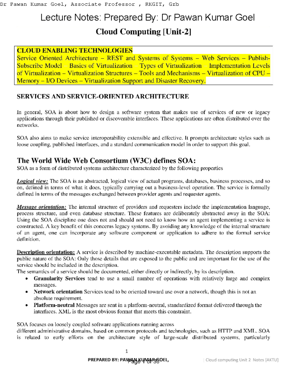 Unit 2 Cloud Computing Notes - Studocu