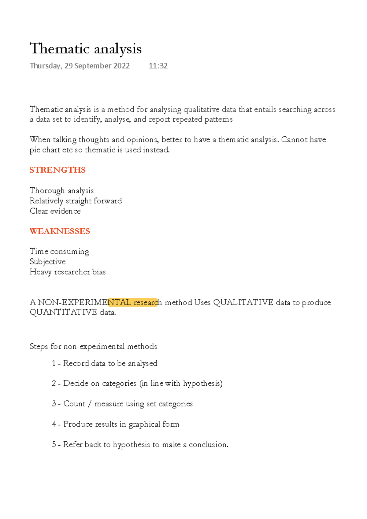 Thematic Analysis of Qualitative Data: Methods & Insights - Studocu