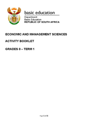 Quality OF Performance Notes GR 12 2024 - BUSINESS STUDIES GRADE 12 ...