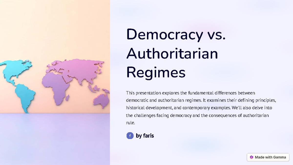 Democracy vs Authoritarian Regimes: Key Differences and Challenges ...