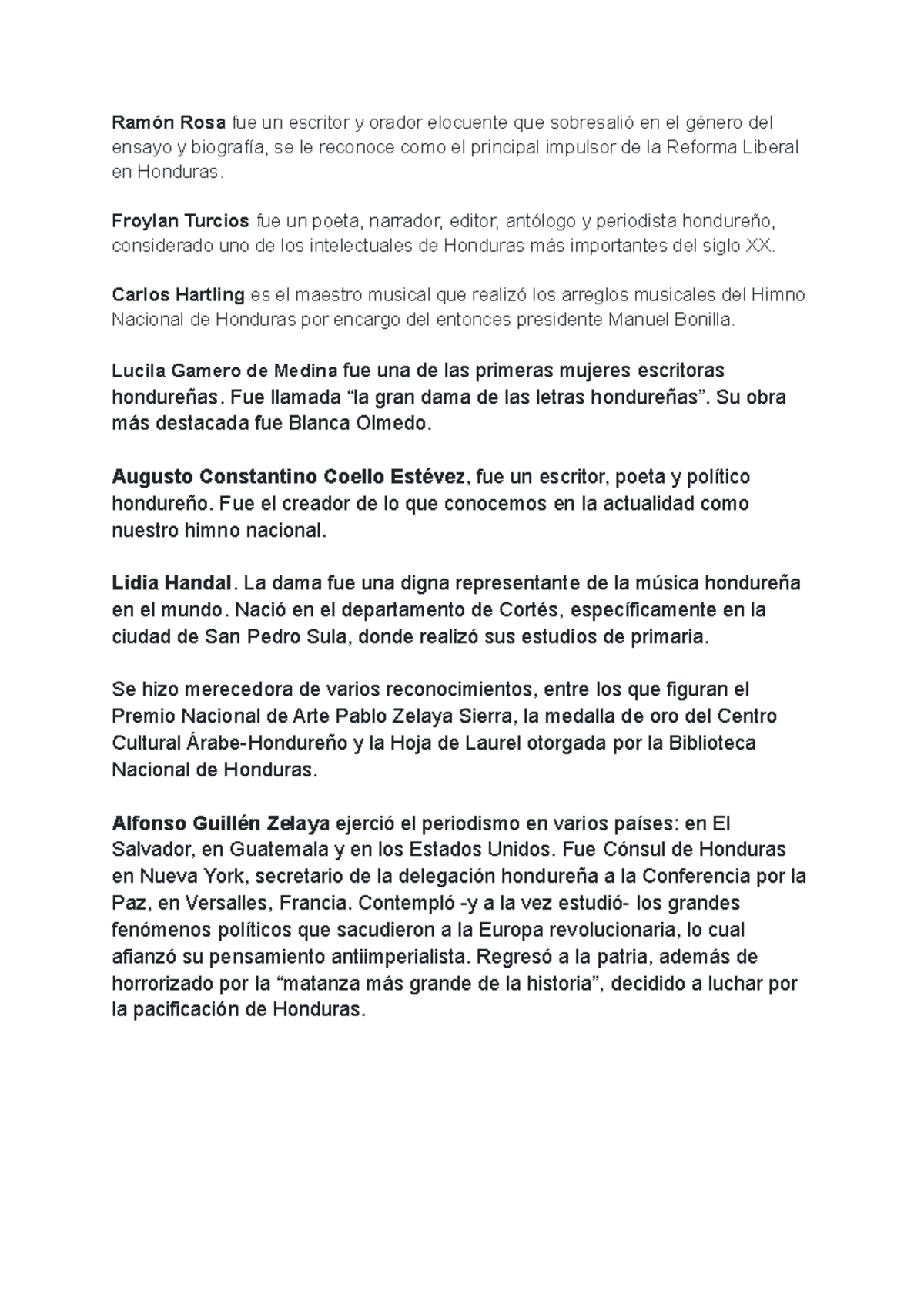 Personajes Historicos Destacados de Honduras - Ramón Rosa fue un ... Personajes Historicos Destacados de Honduras - Ramón Rosa fue un ...