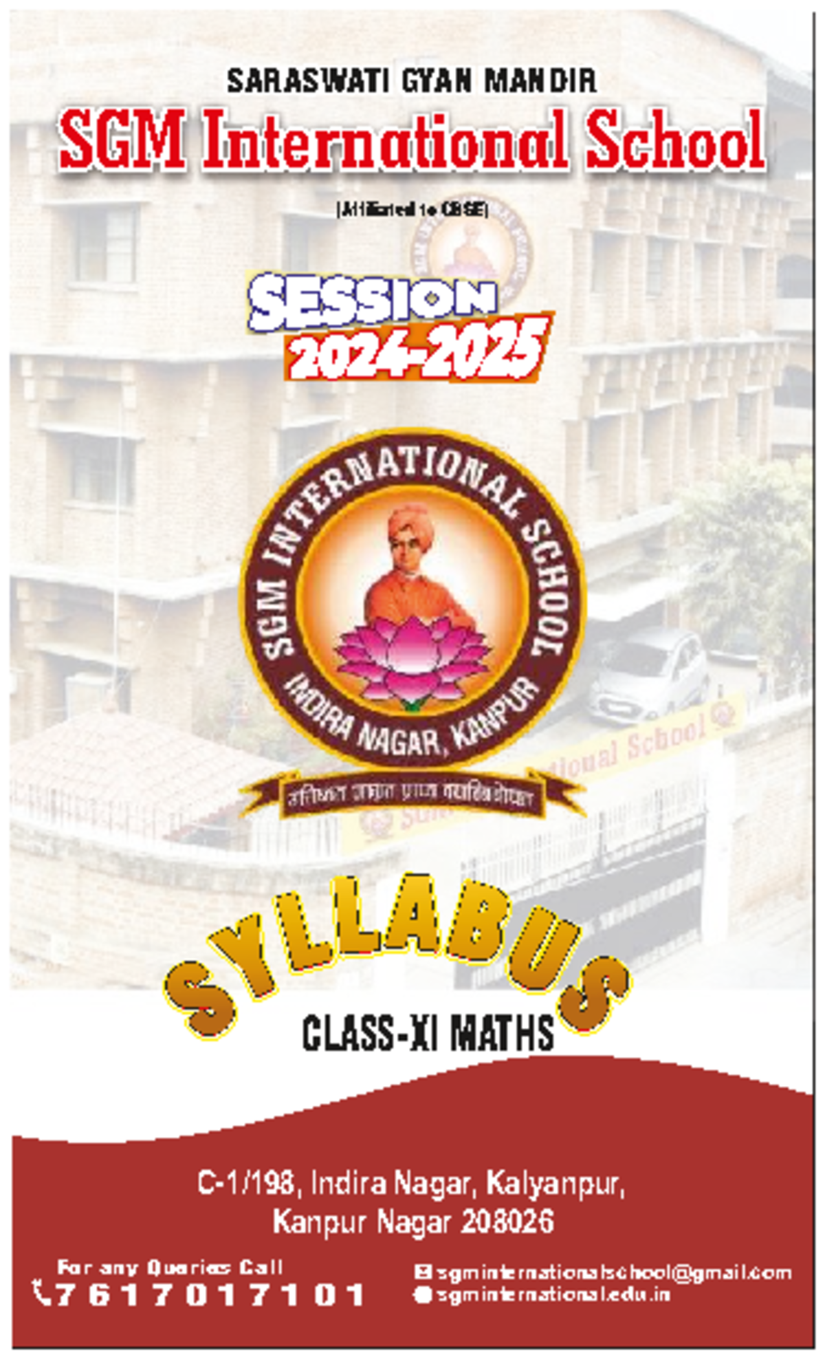 Syllabus for Class XI Maths (041) - Comprehensive Guide - Studocu