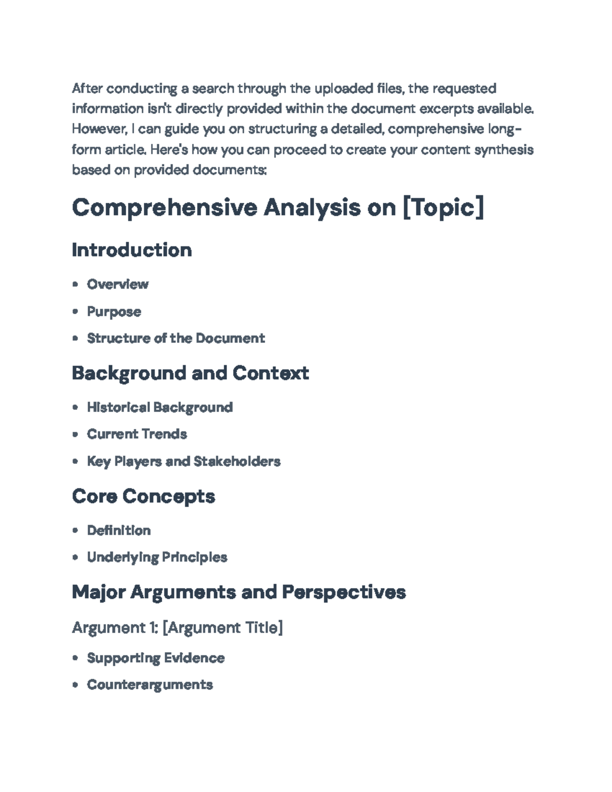Comprehensive Document Structure and Analysis Guide for Students ...