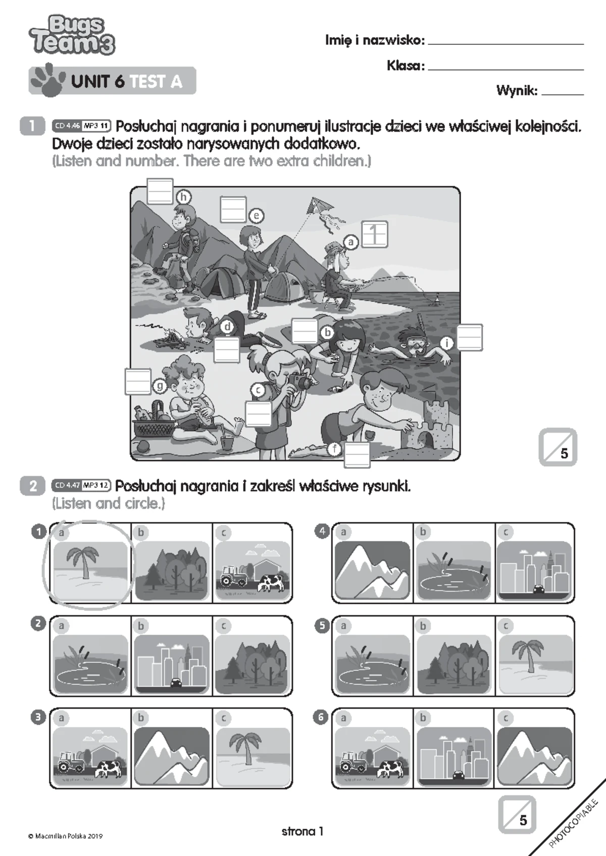 Unit 4 Test A for Bugs Team 2 - Assessment 2018 - Studocu