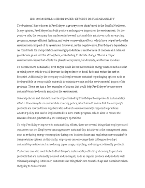 Mod1 Short Paper - JJ McKenna-Carroll January 14, 2023 IDS 150 Module 1 ...