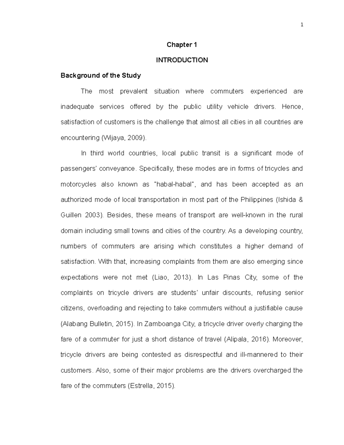 **MASCTODA & MASCOMODA: Student Commuters Satisfaction Study** - Studocu