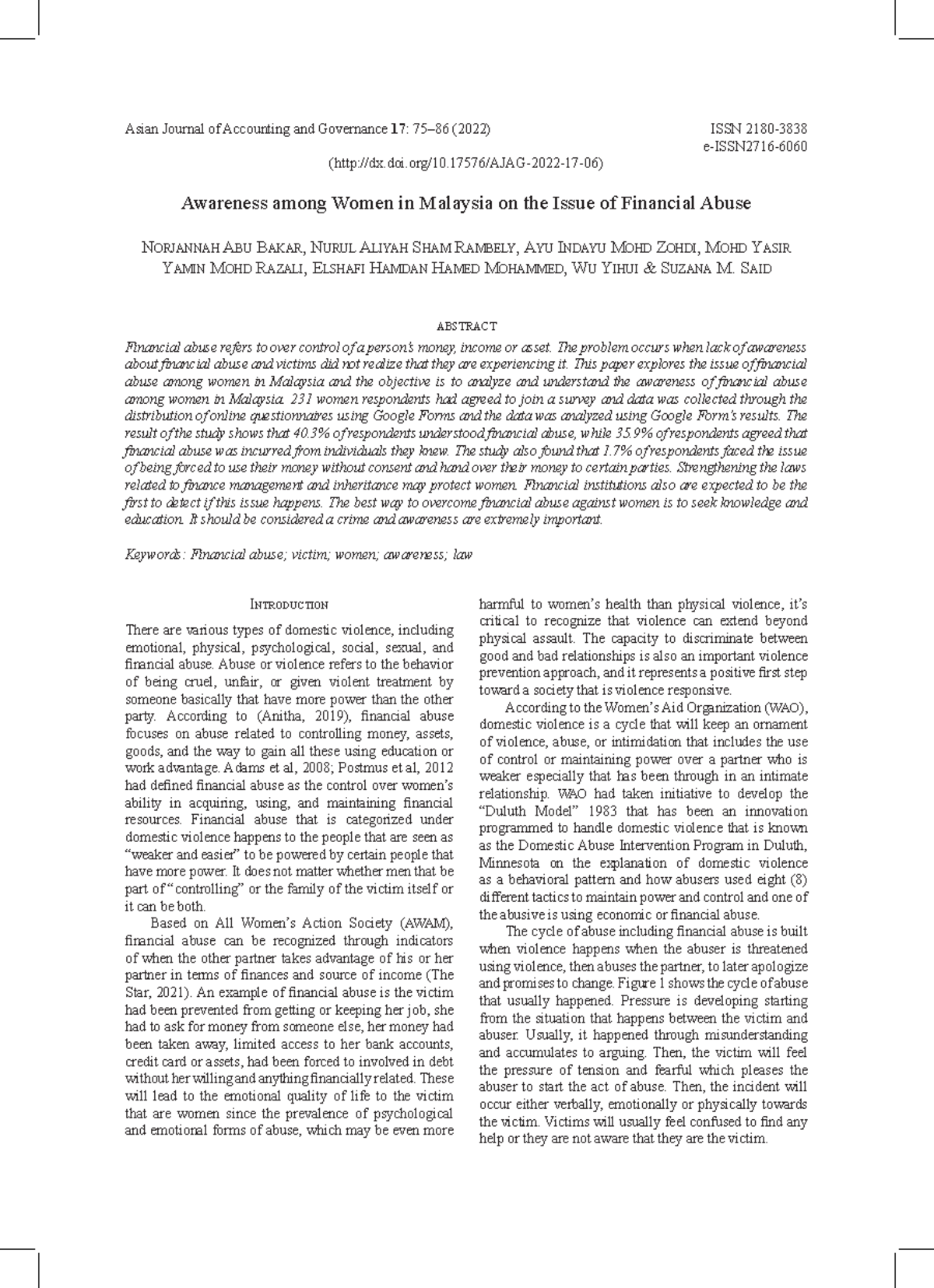 46296 182856 2 PB - fyi - Asian Journal of Accounting and Governance 17 ...