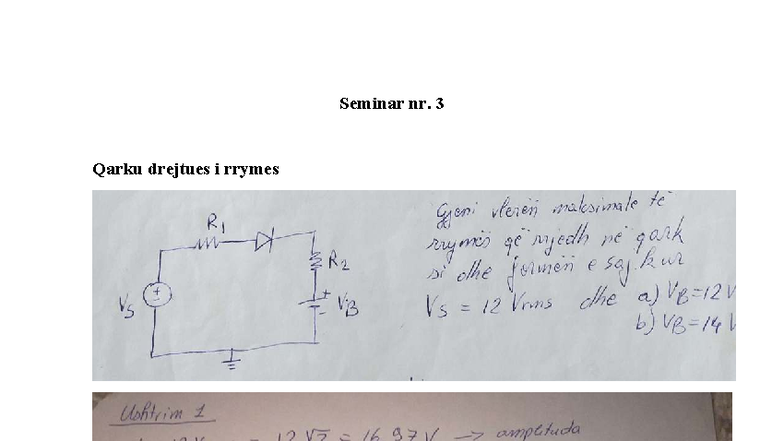 Seminar 3 - JNJKN - Computer Engineering - Seminar nr. 3 Qarku drejtues ...