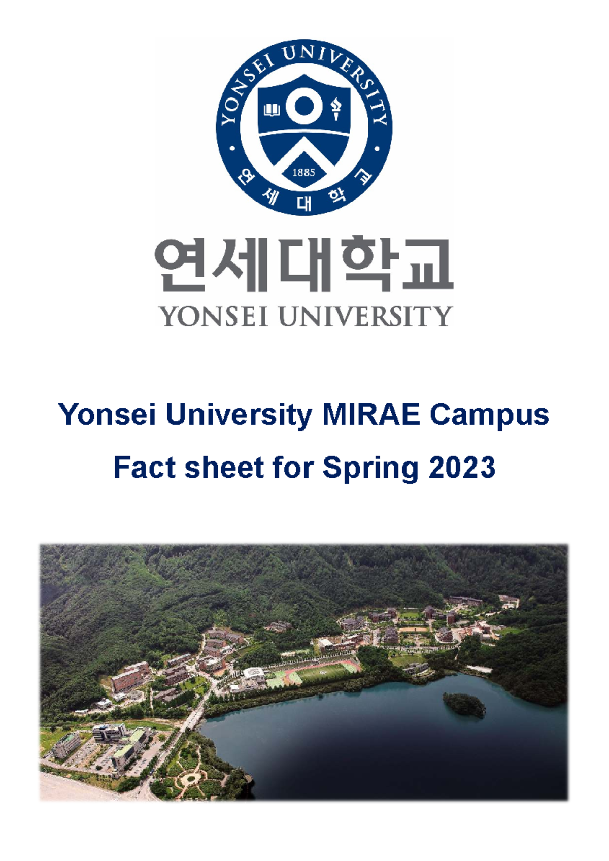Yonsei University MIRAE Campus Fact Sheet for Exchange Students ...