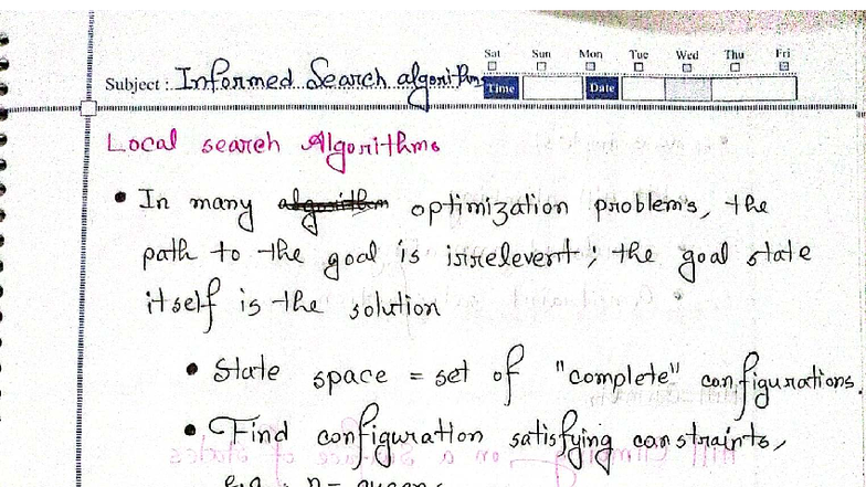 Informed Search Algorithms (03): Local Search Techniques and Heuristics ...