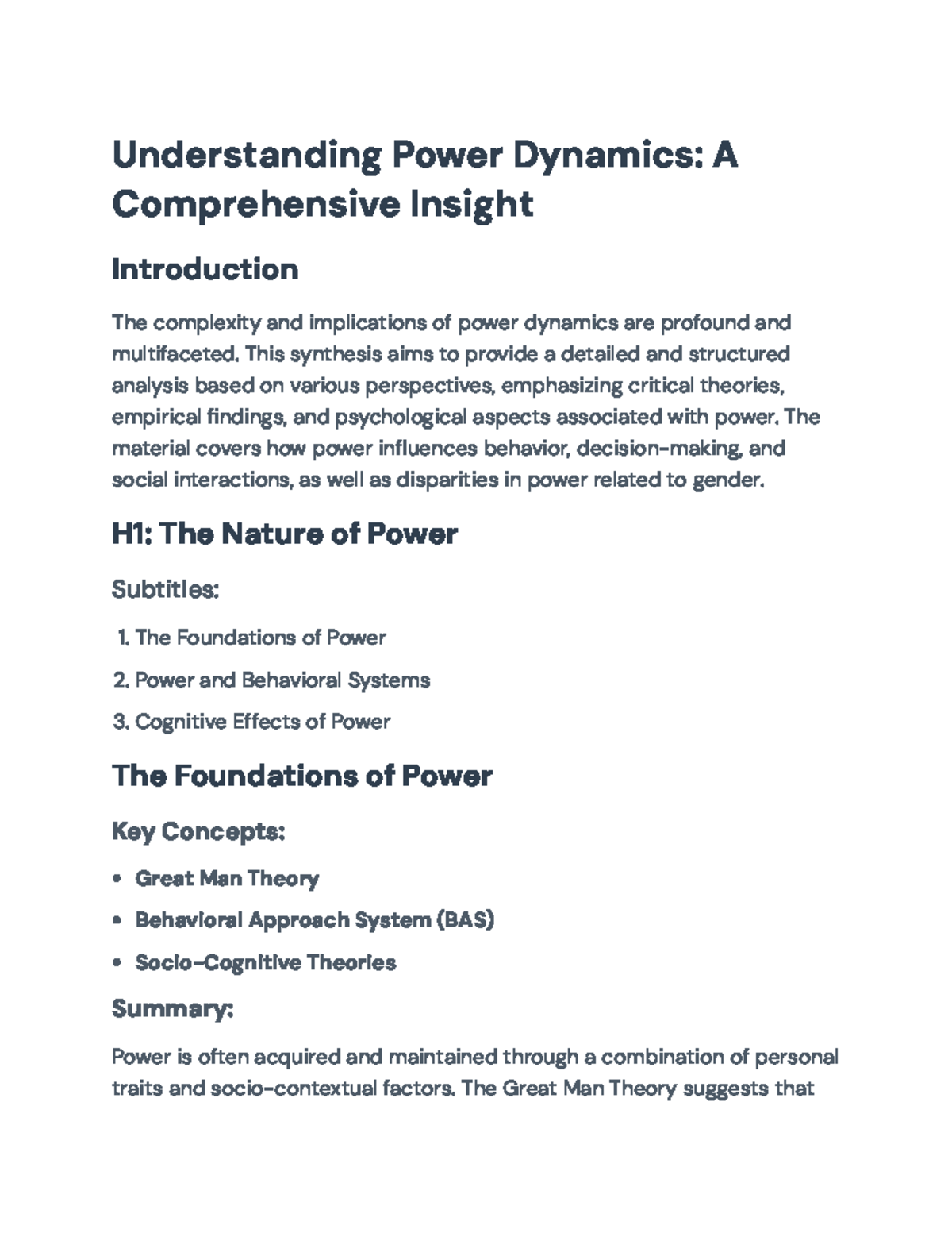 Understanding Power Dynamics: In-depth Analysis of Gender & Influence ...