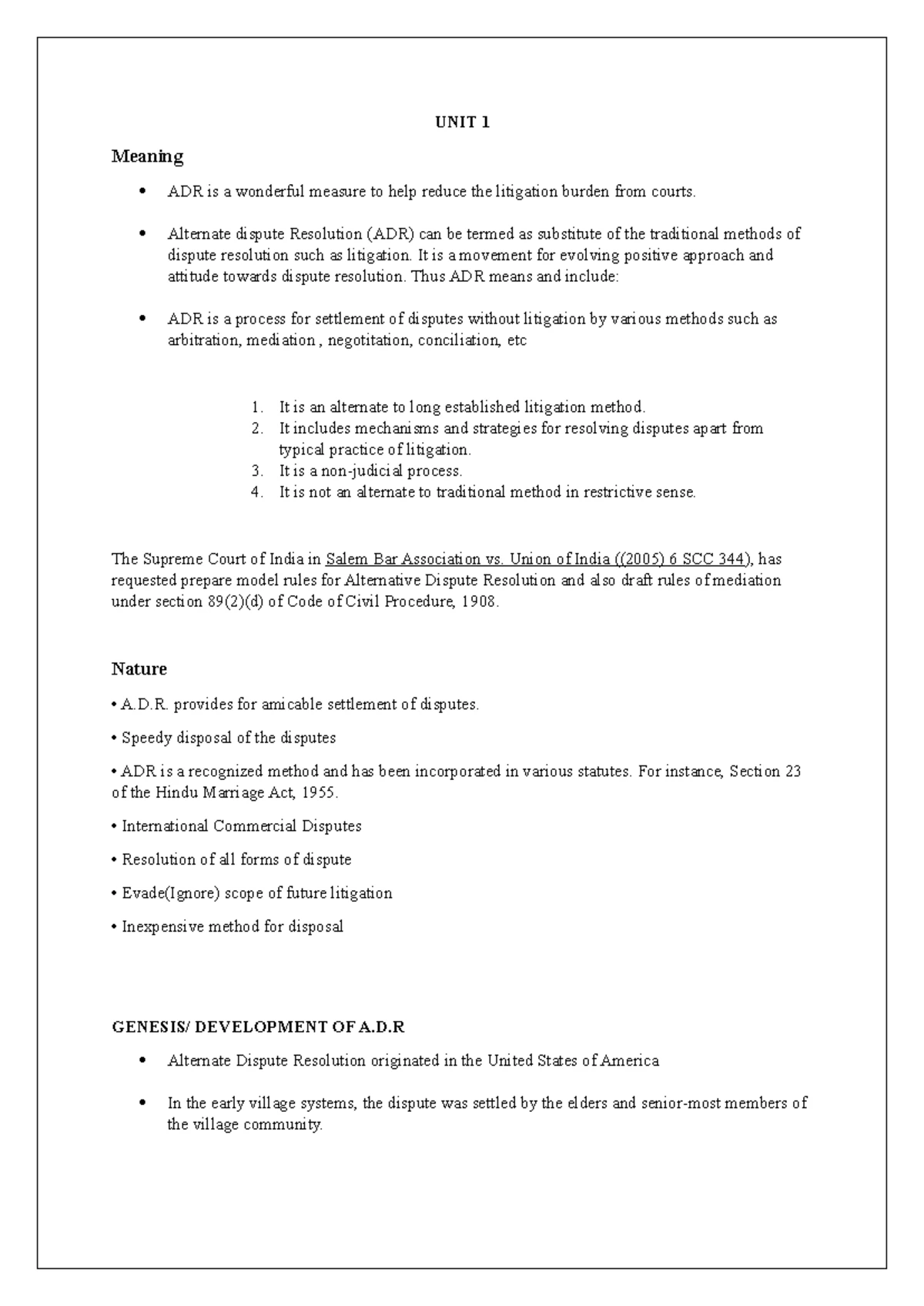 Unit II E-Notes on Drafting Pleading & Conveyancing (LL.B 503) - Studocu