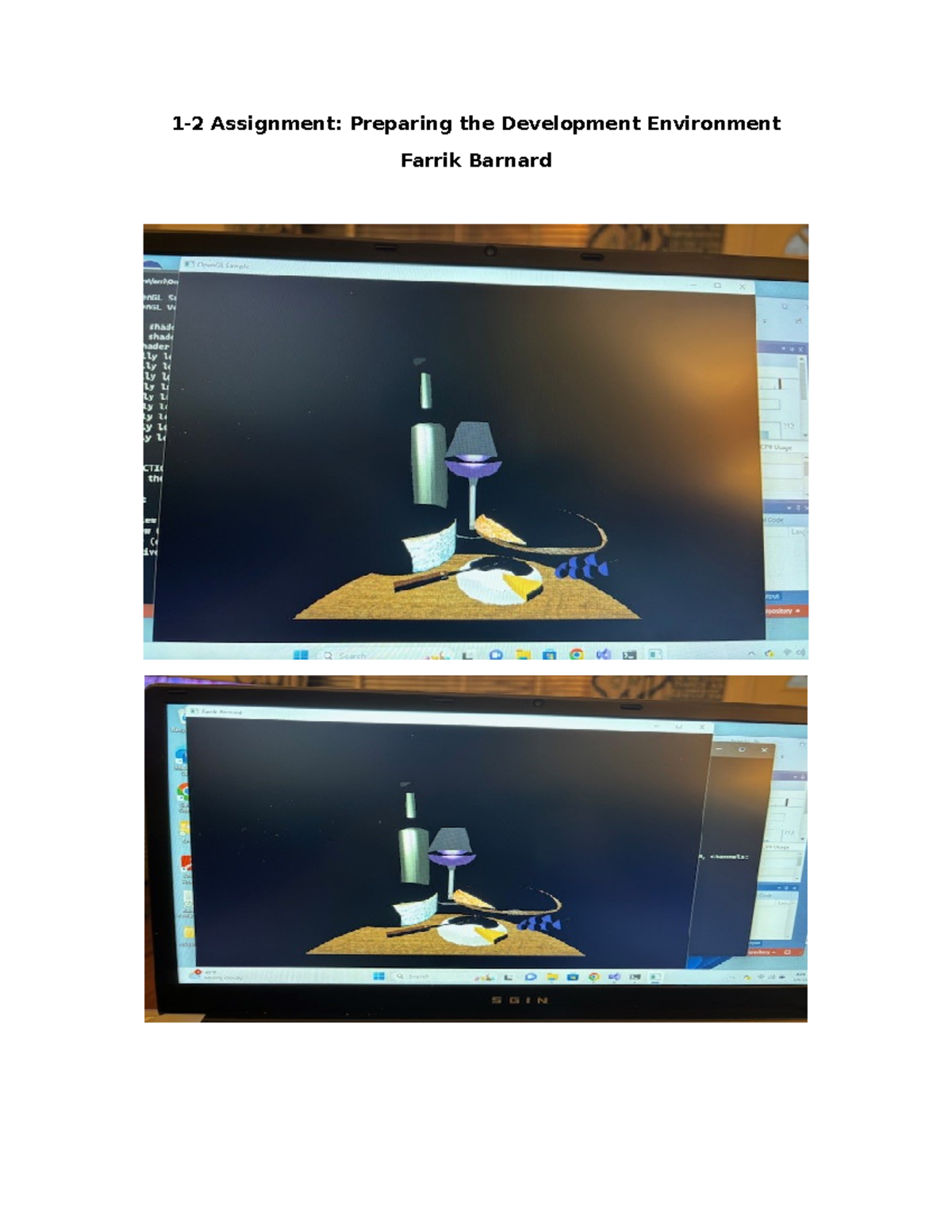 1-2 - 1-2 Assignment: Preparing the Development Environment - CS330 - 1-2 Assignment: Preparing ...