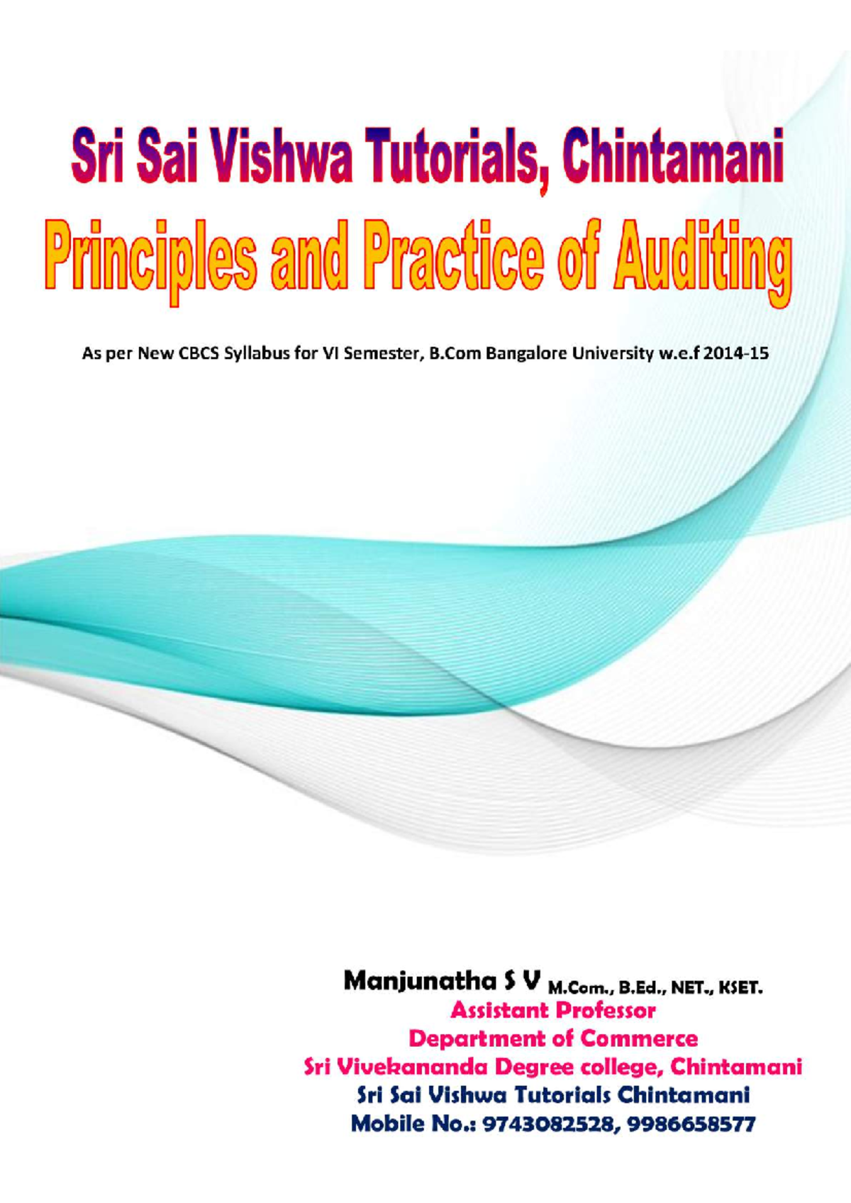 Auditing (PPA) unit 1 - Constitution - Sri Sai Vishwa Tutorials ...