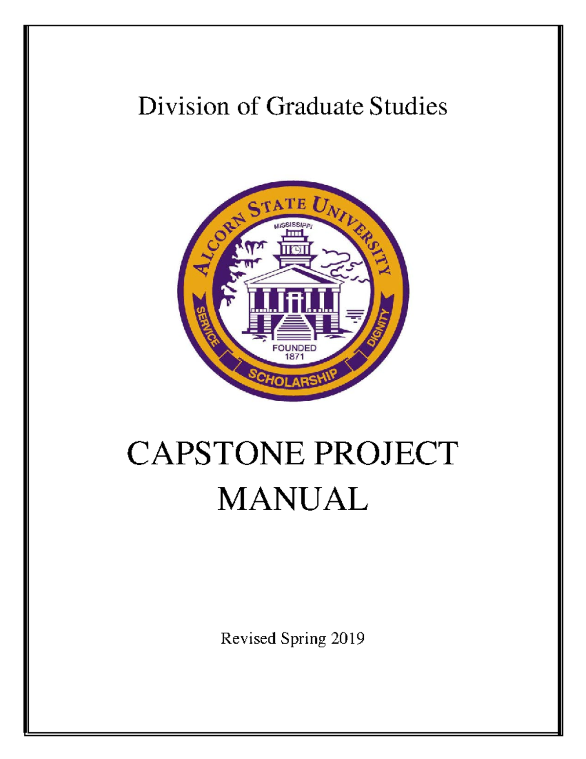ASU Graduate Capstone Project Manual - Guidelines & Submission Standards - Studocu