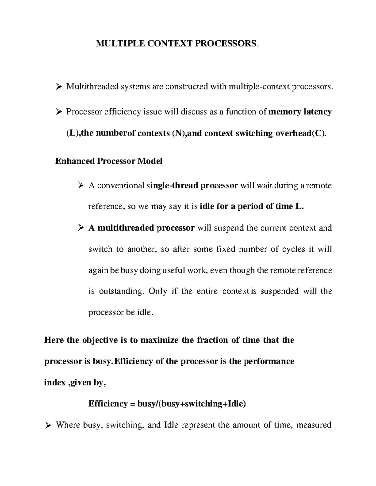 Multiple Context Processors - MULTIPLE CONTEXT PROCESSORS ...