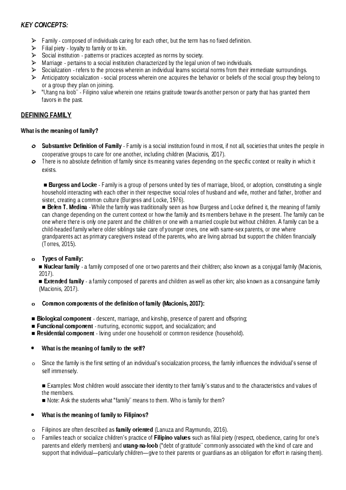 Lesson 3: Understanding Family Dynamics in Society - Studocu