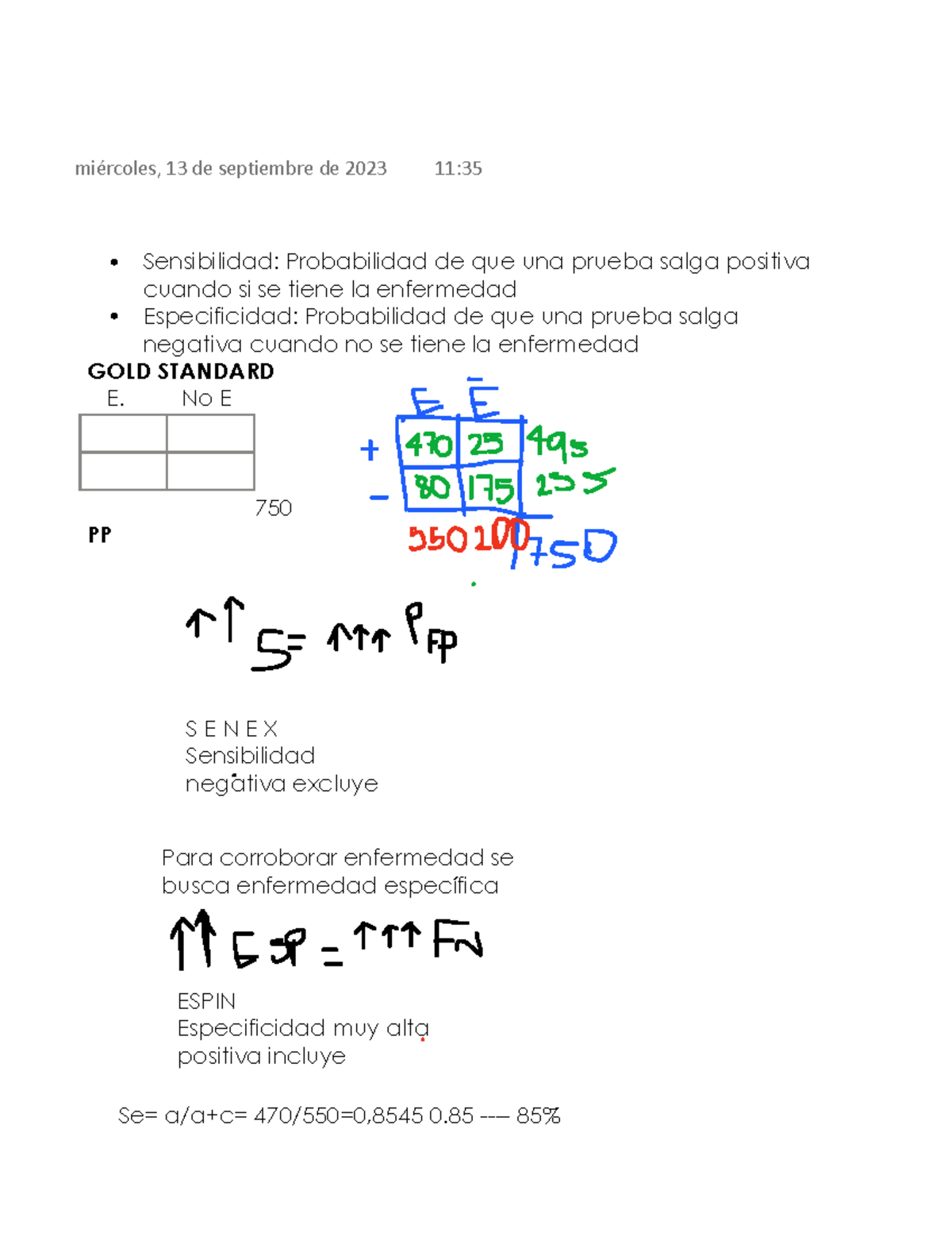 Sensibilidad y Especificidad en Pruebas Diagnósticas: Análisis y ...