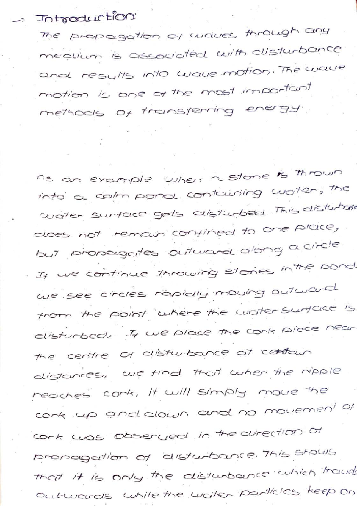 Waves Unit 1 - Understanding Transverse and Longitudinal Waves - Studocu