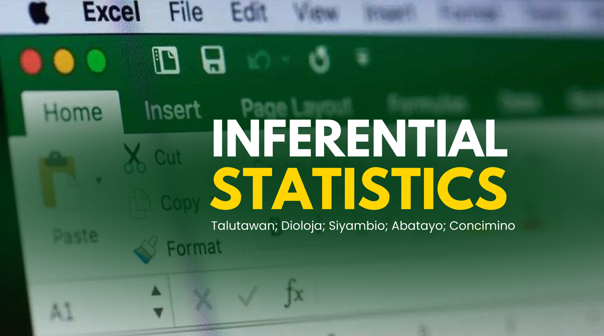 INFERENTIAL STATISTICS: Hypothesis Testing Overview (Course Code) - Studocu