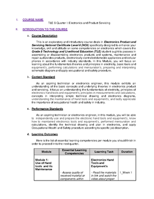 CSS 9 Q1 M6 Occupational Health and Safety Procedures - Quarter 1 – Module 6: Occupational ...
