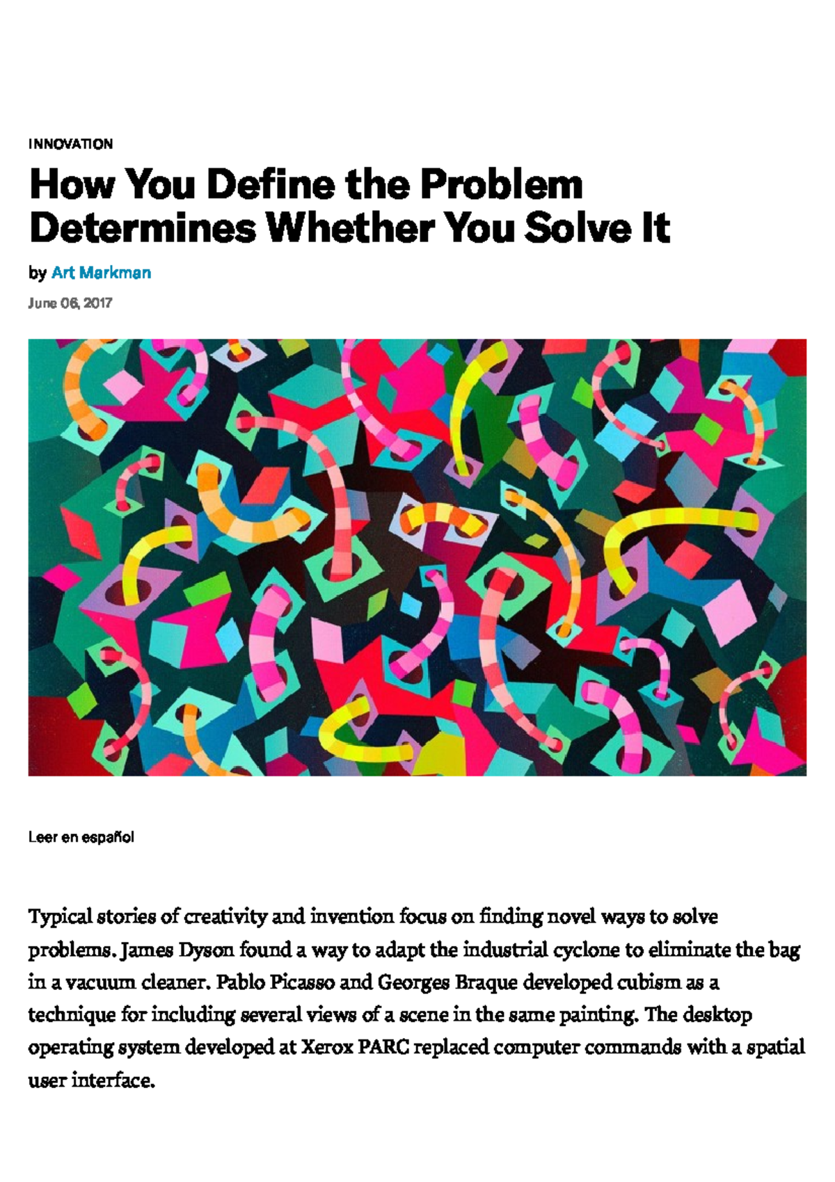 2. Defining Problems: A Key to Effective Solutions in Innovation - Studocu