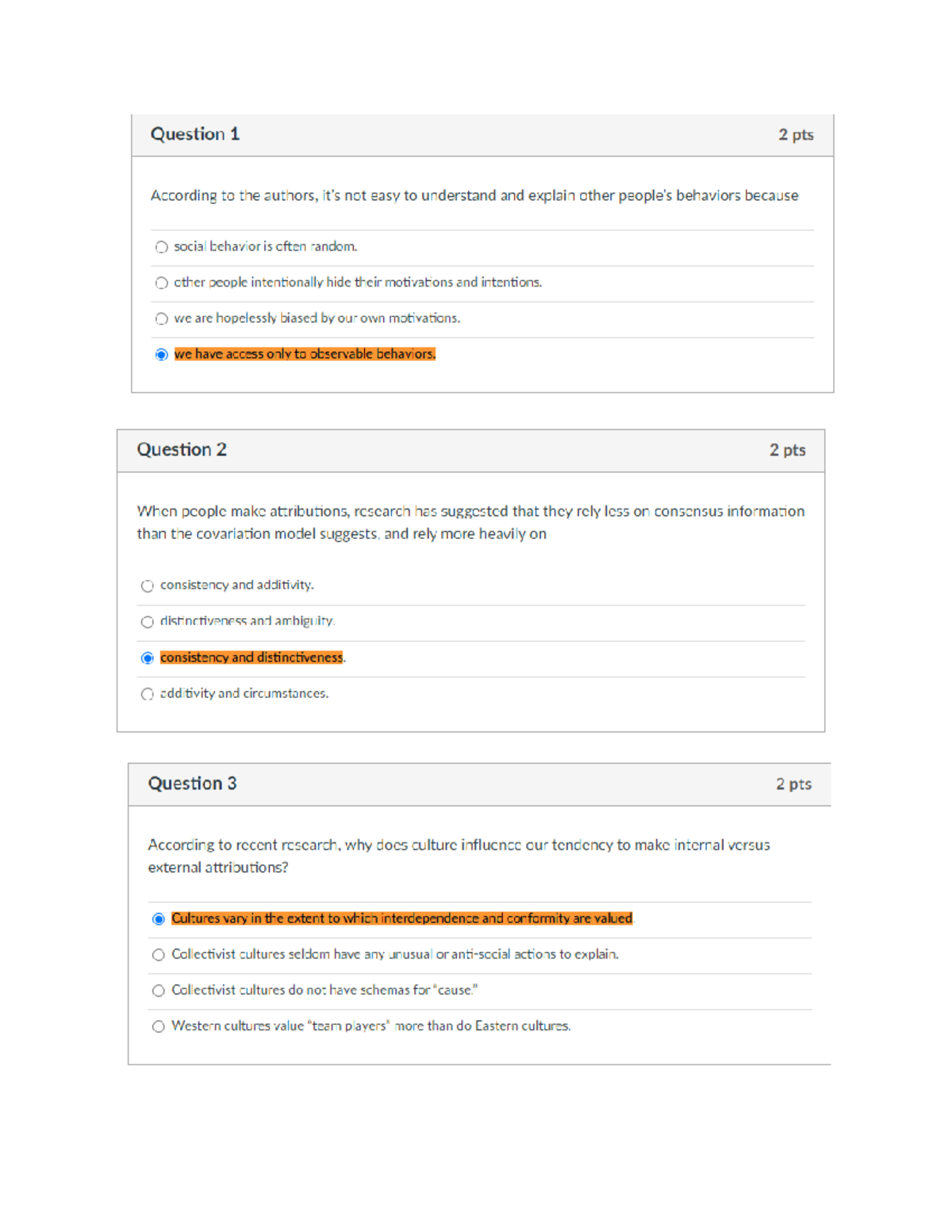 Social Psychology Quiz 3: Key Concepts and Insights - Studocu