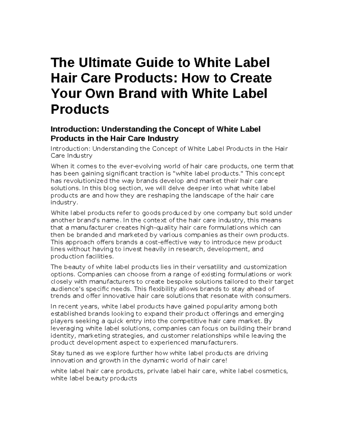 White label hair care products white label product - The Ultimate Guide ...