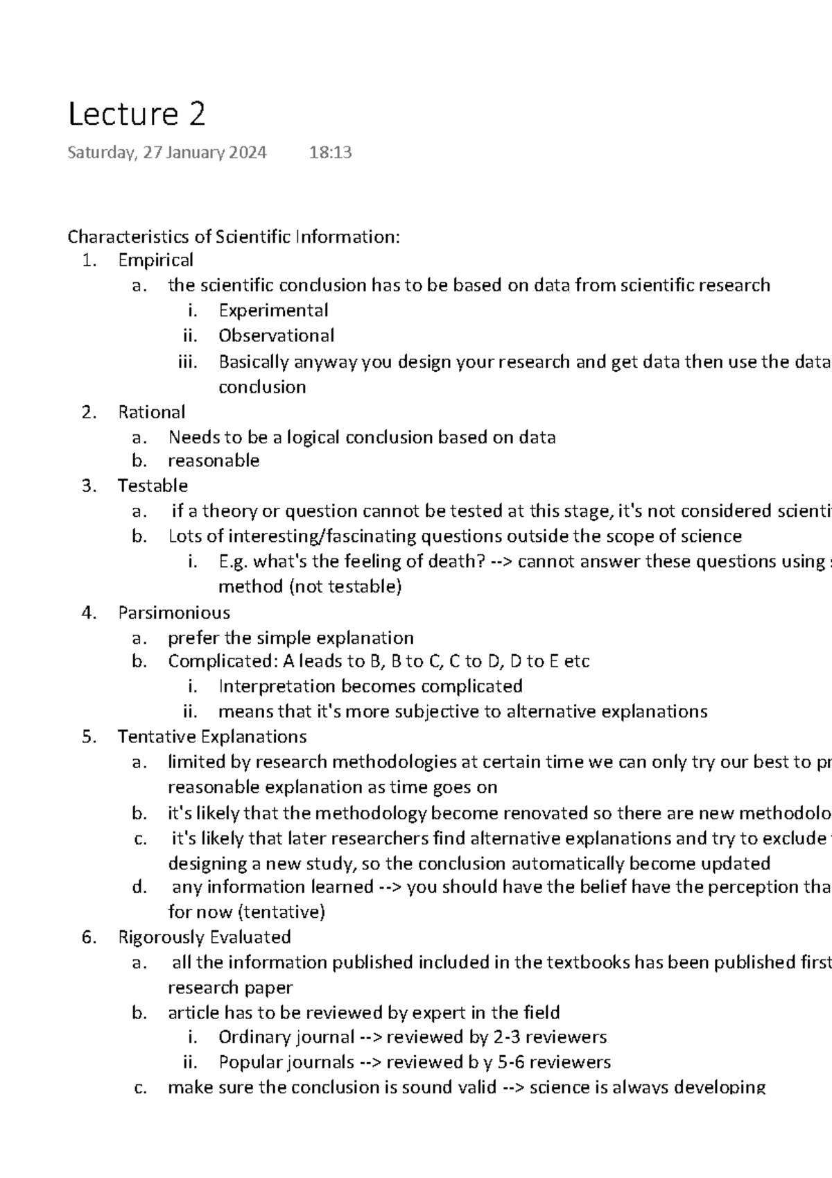 PL3104 - Lecture 2 Learning Log - Anisha Gupta - Characteristics of ...