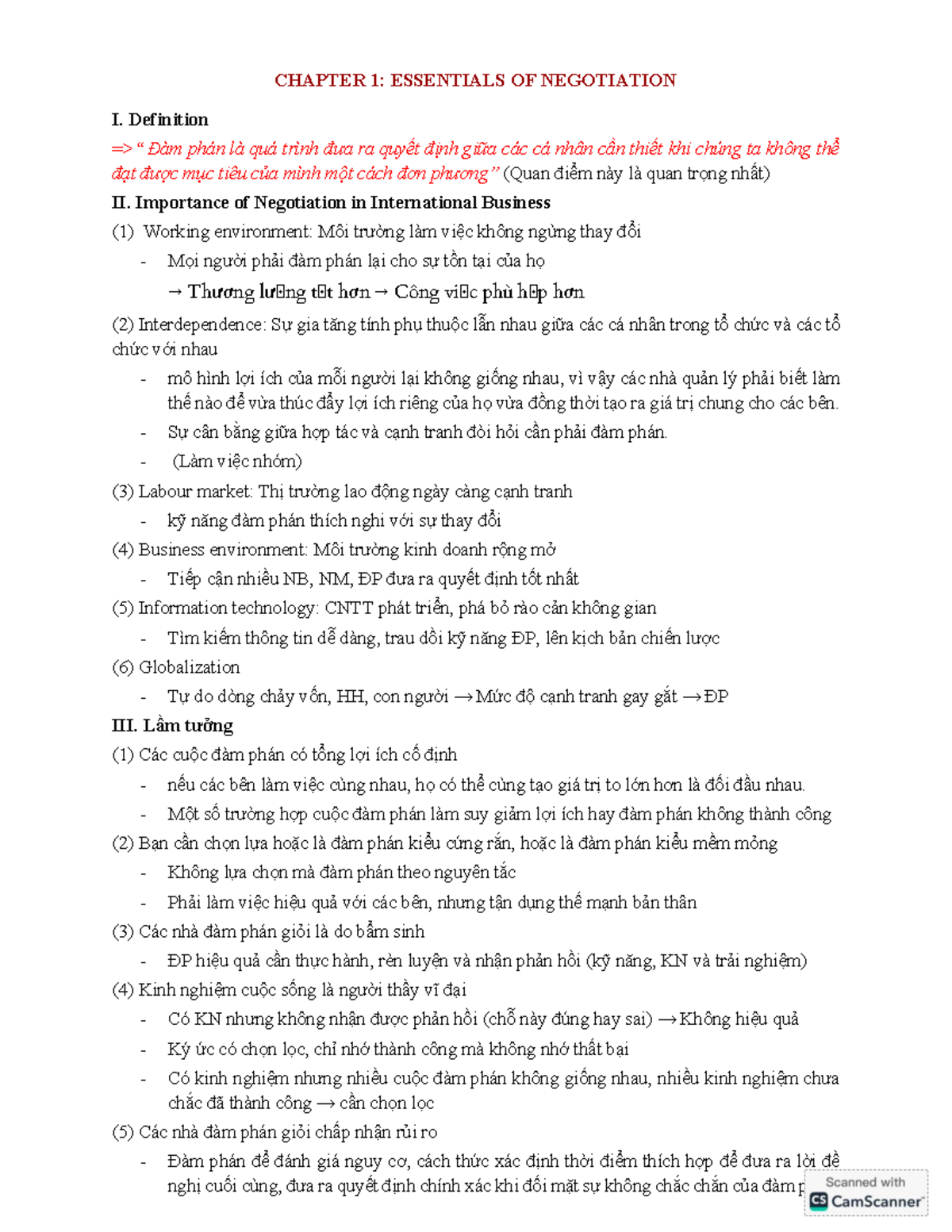 CHAPTER 1: ESSENTIALS OF NEGOTIATION - Overview and Key Concepts - Studocu