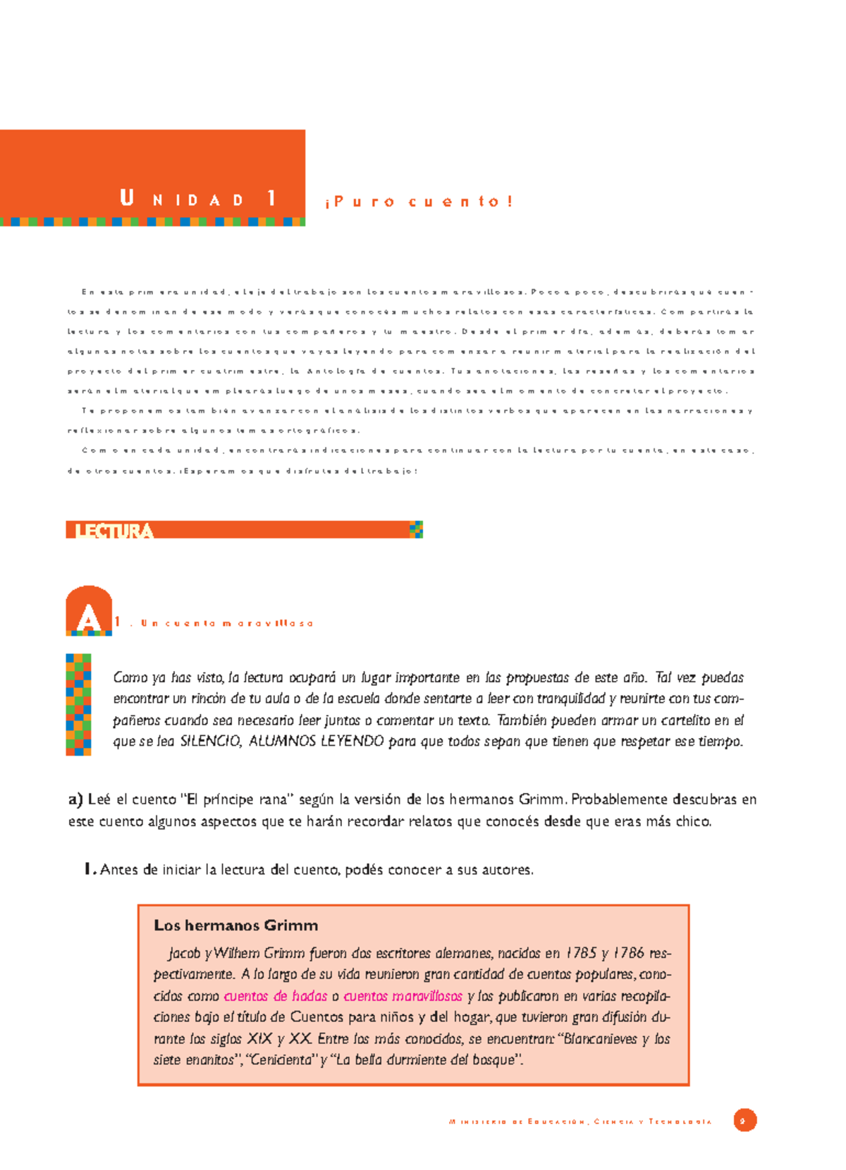 Unidad 1: Cuentos Maravillosos - Lengua 6TO y 7MO Actividades - Studocu