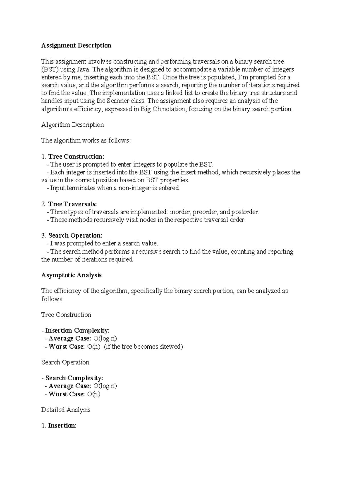 CS 3303 Assignment Unit 4 - Assignment Description This assignment ...