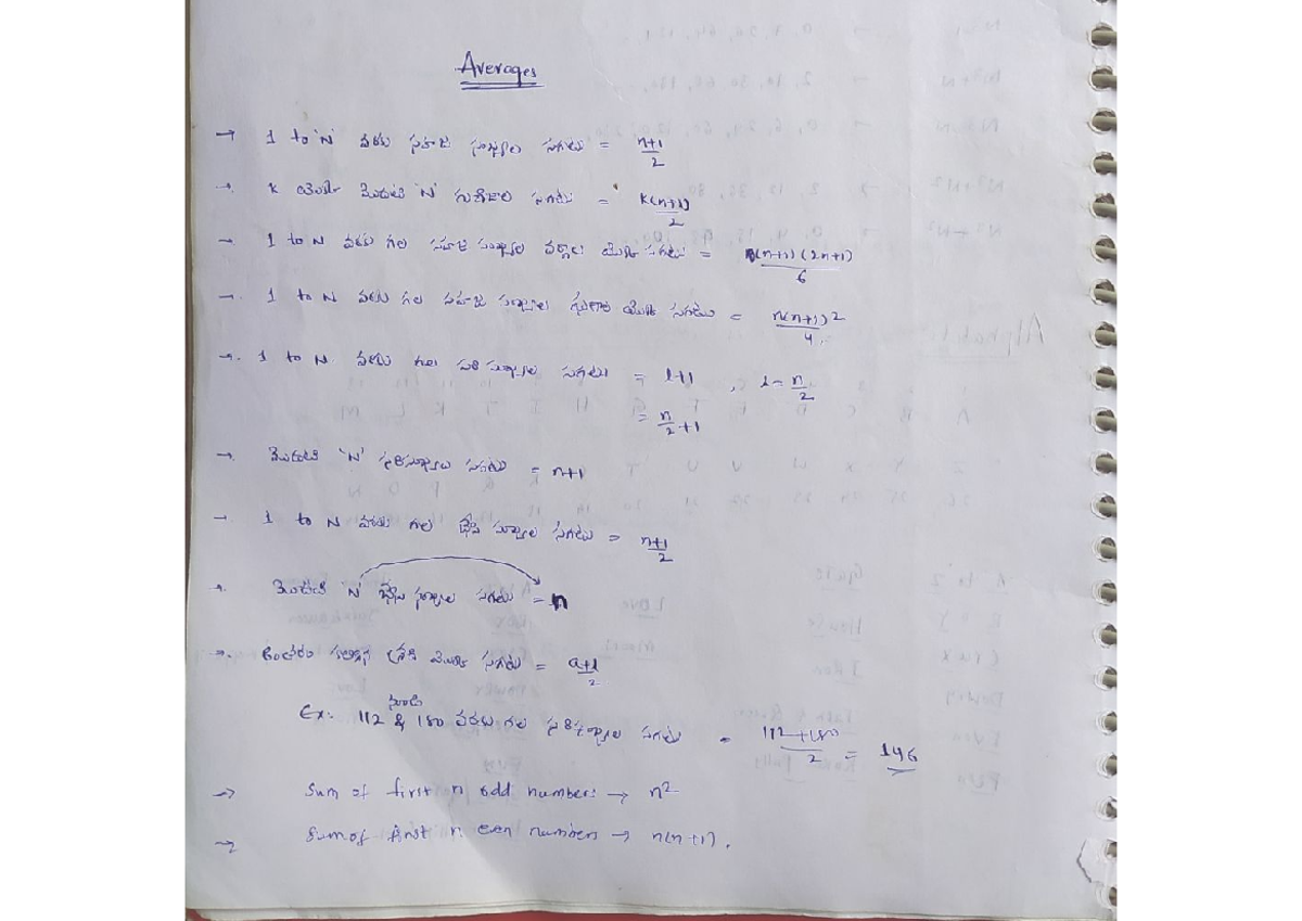 Averages and Calculations: Insights and Examples (MATH 101) - Studocu