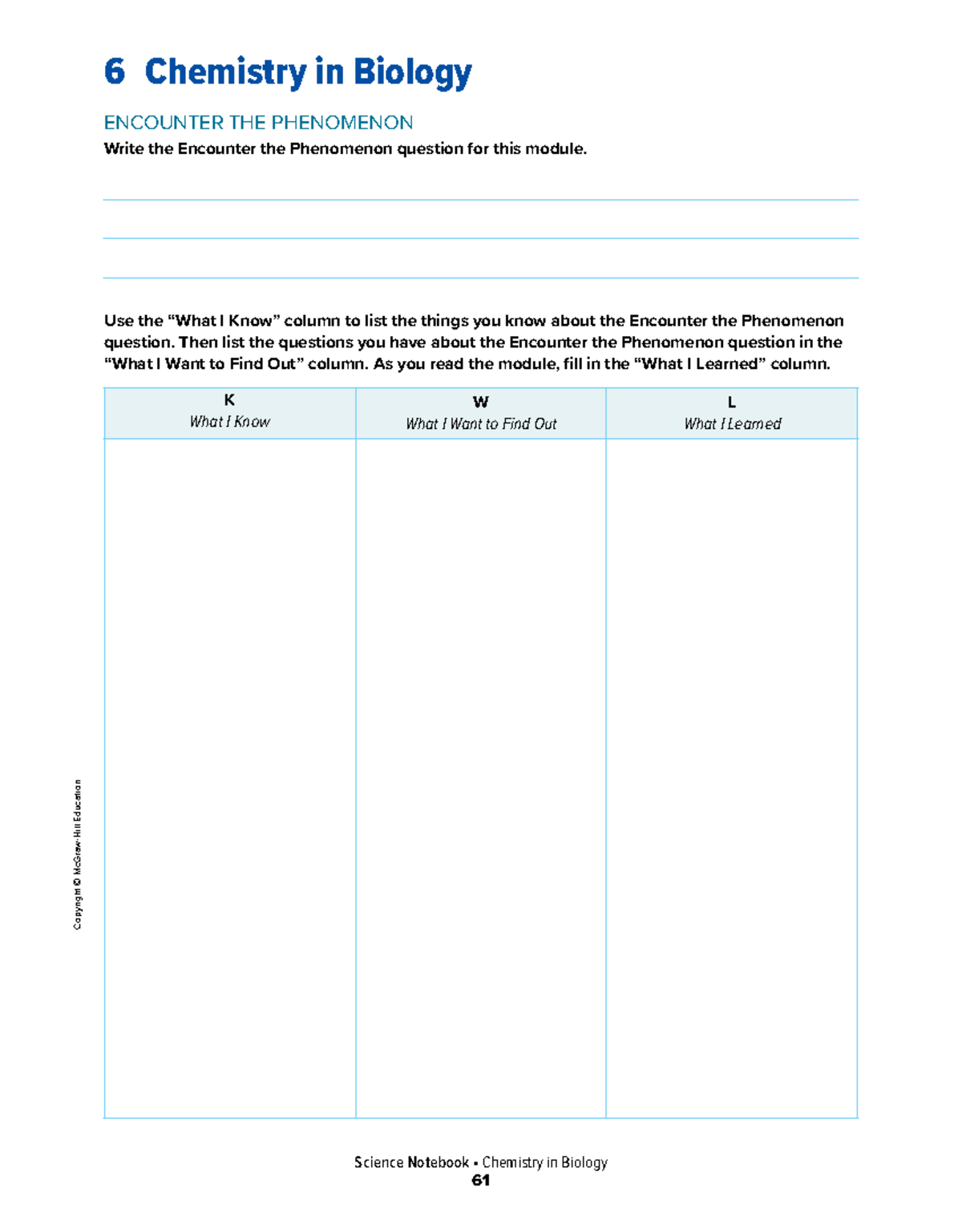 Module #6 - Encountering Chemistry in Biology: Key Concepts & Notes ...
