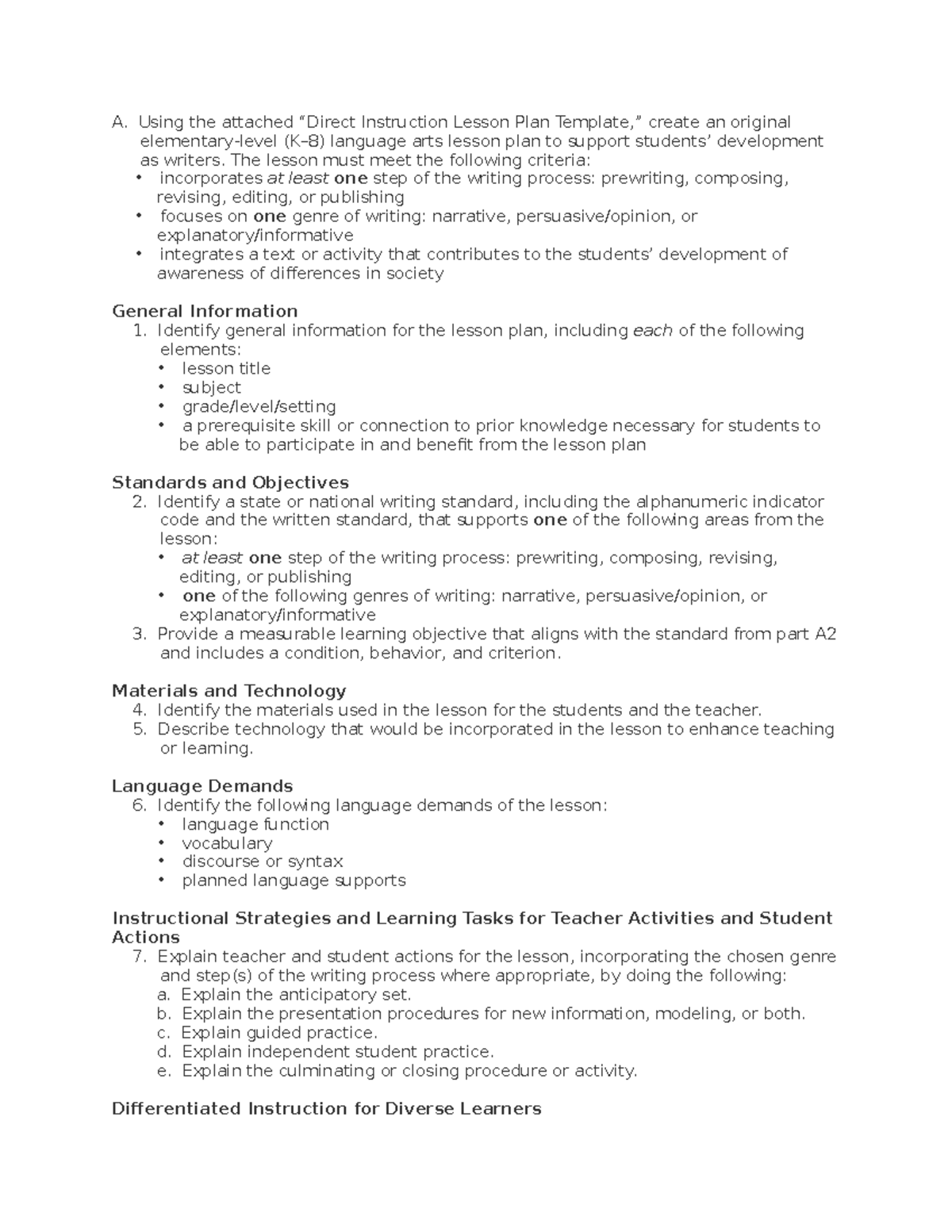 Methods - template - A. Using the attached “Direct Instruction Lesson ...