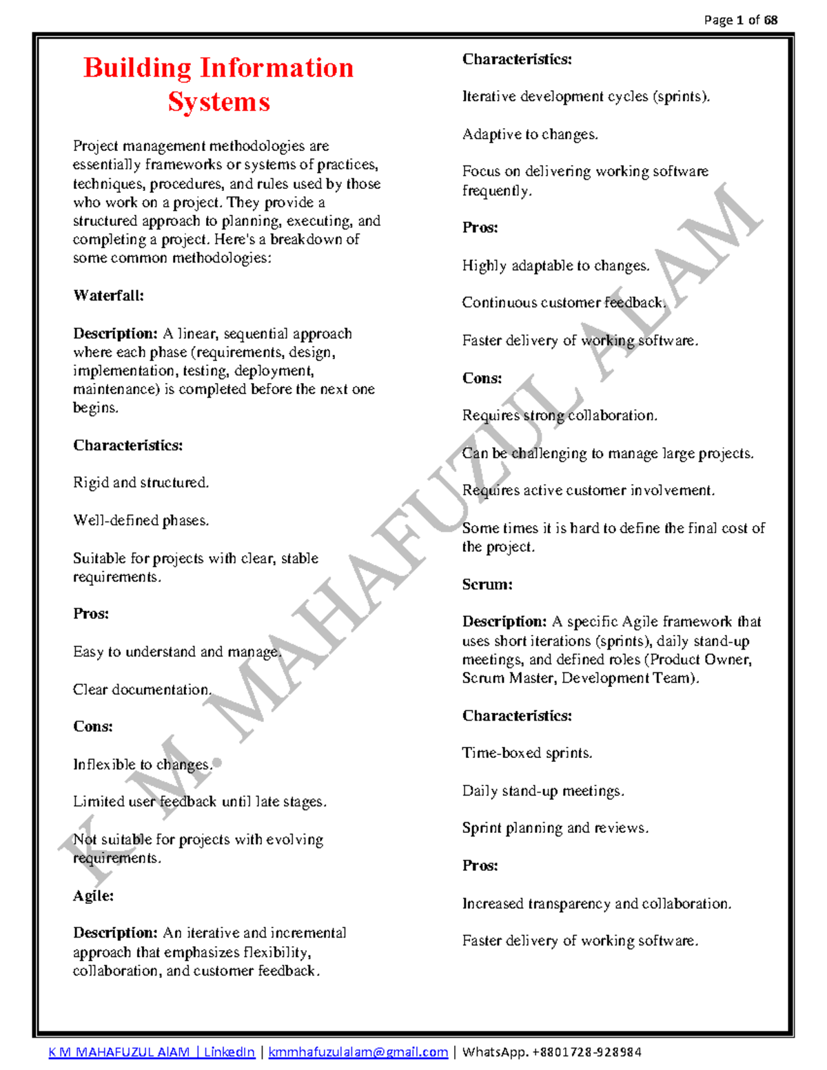 IT 101: Overview of Project Management Methodologies and Best Practices ...
