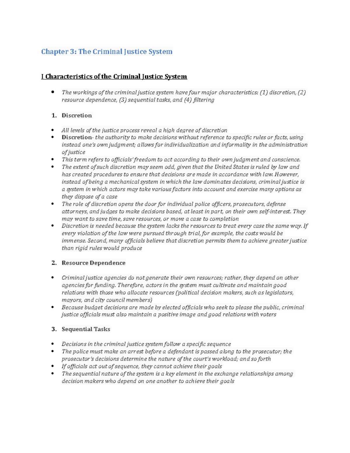 The Criminal Justice System - Discretion All levels of the justice ...