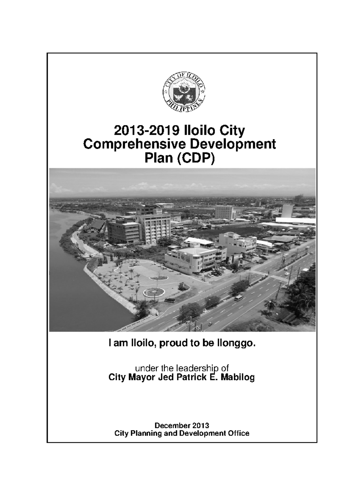 Iloilo City Comprehensive Development Plan (CDP) - December 2013 - Studocu